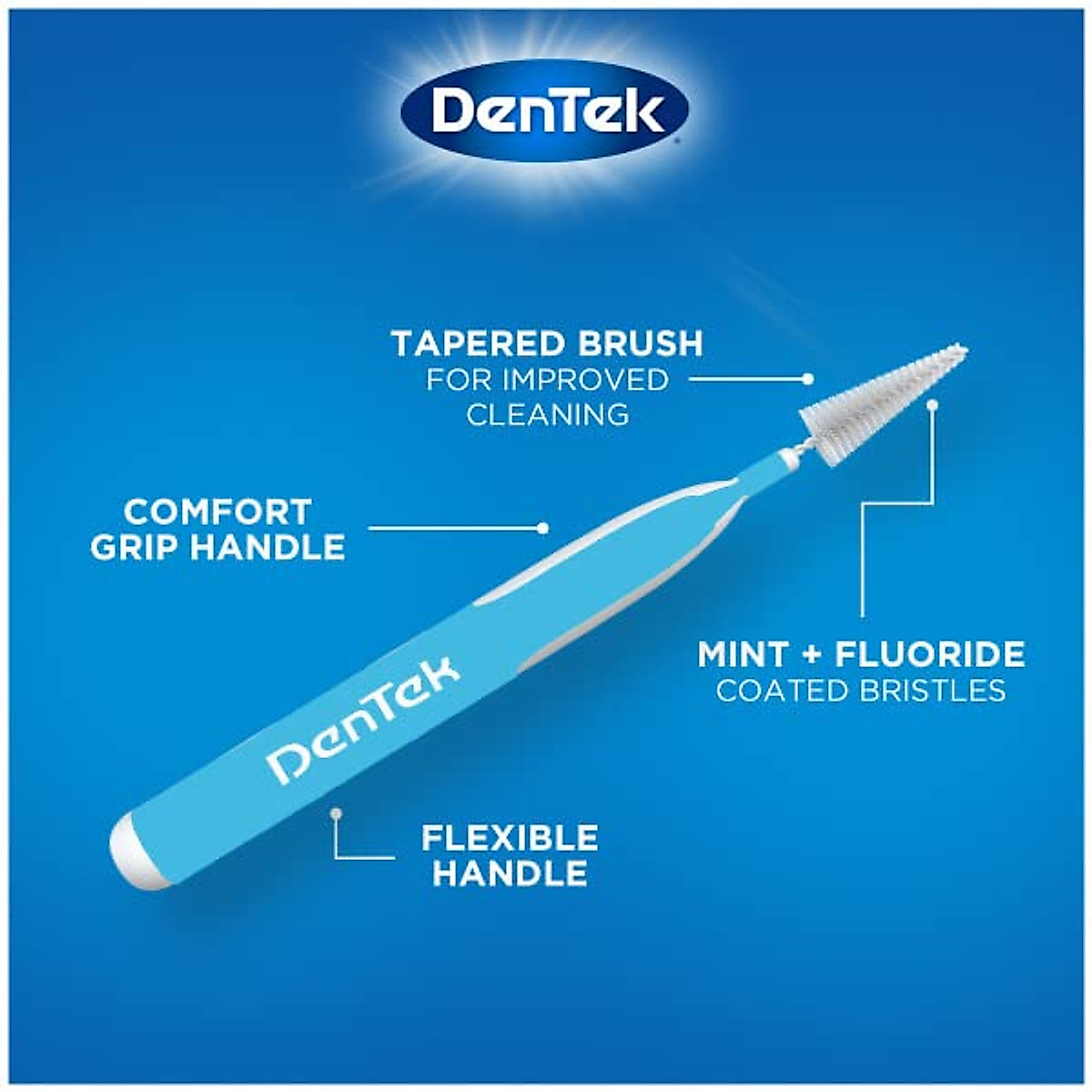 DenTek Easy Brush Wide Interdental Cleaners 16 Count (Pack of 2)