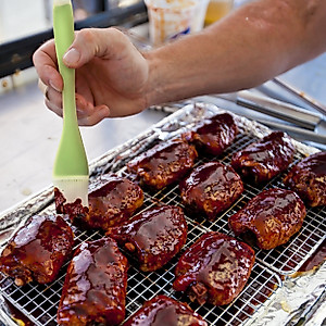 Orblue Professional-Quality Silicone Pastry & Basting Brush - Green