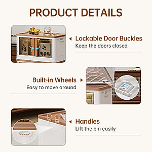 HAIXIN Storage Bins with Lights100 Gallon - Large Stackable Storage Cabinets with Wheels Tabletop & Lights, 78 Qt*4 Plastic Storage Containers for Bedroom Patio Camping Closet Organizers and Storage