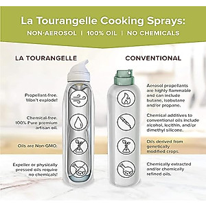 La Tourangelle, All Purpose Baking Spray, Gluten-Free, Non-Stick, Chemical Free and Propellant Free, Expeller-Pressed Cooking Spray Oil, 5 fl oz