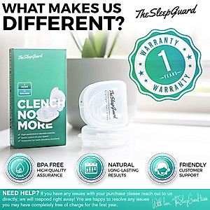 TheSleepGuard Mouth Guard for Clenching Teeth at Night [Pack of 4, Small & Large] – Custom Night Guards for Teeth Grinding, Bruxism, Jaw Pain, TMJ – Nighttime Protection During Sleep for Men and Women