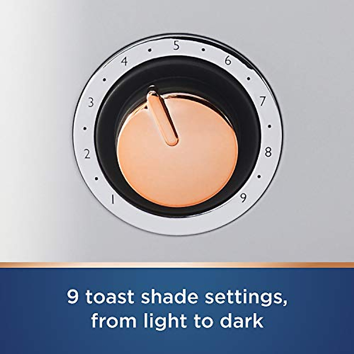 Oster 2097682 2 Slice Toaster Metropolitan Collection with Rose Gold Accents, GRAY