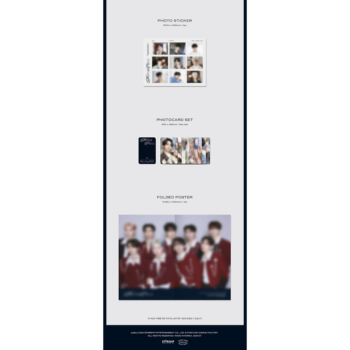 Dreamus CRAVITY - 2023 CRAVITY THE 1ST WORLD TOUR MASTERPIECE KiT VIDEO, KTMMD1255