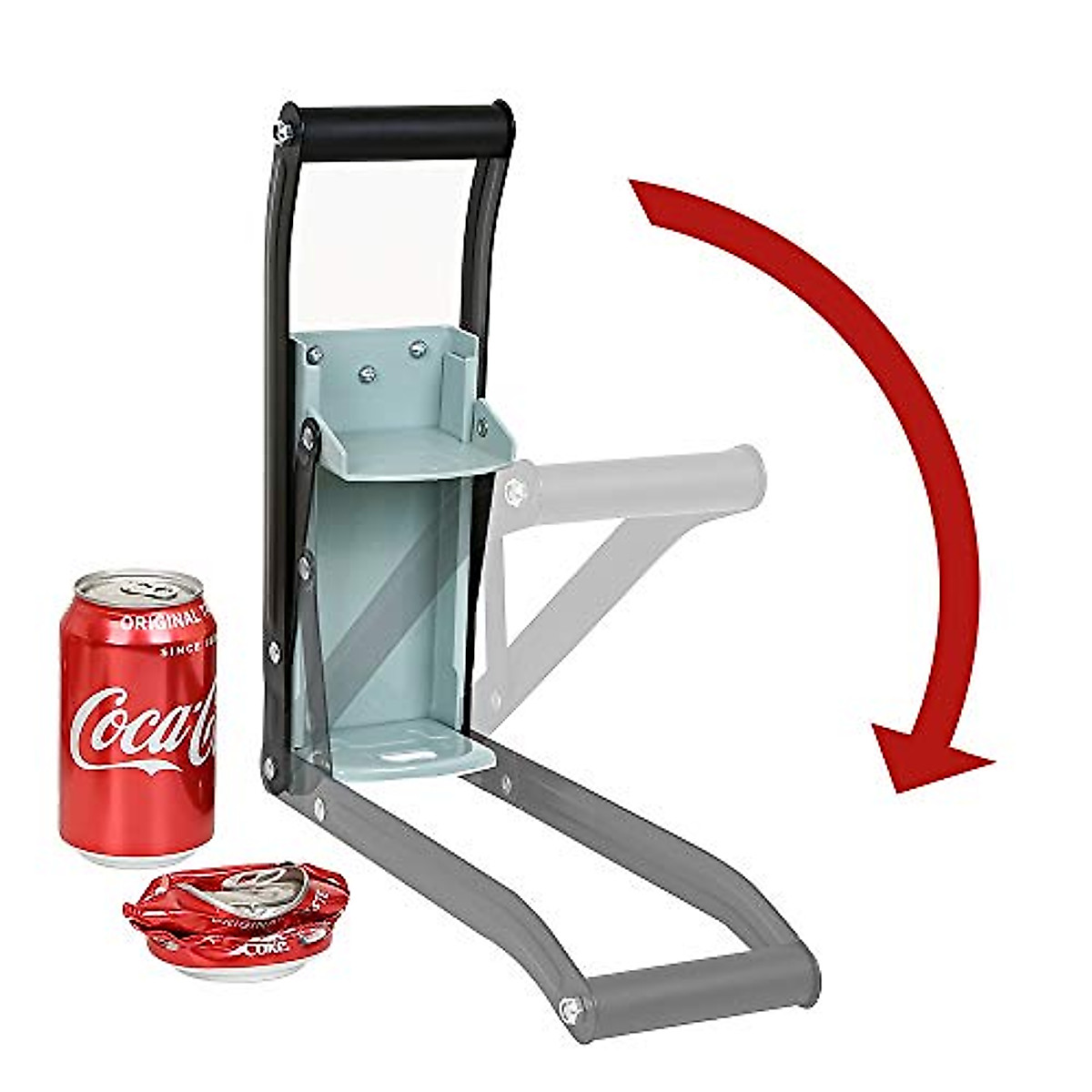 16 oz. Metal Can Crusher/Smasher, Heavy Duty Wall Mounted Aluminum Can Crusher, Crusher Recycling Tool for Seltzer, Soda, Beer Cans with Bottle Opener