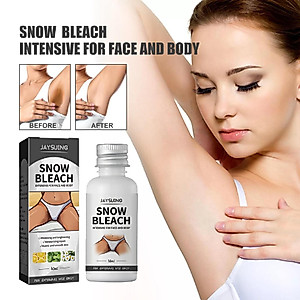 APEXFWDT Snow Bleach Cream for Private Part Underarm Whitening, Dark Spot Corrector Cream, Face and Body Skin Lightening Bleaching Cream for Intimate Areas Brightening (1PCS) ,1 Fl Oz (Pack of 1) ,1