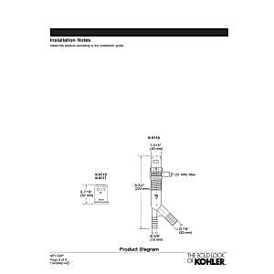 KOHLER K-9110-BN Air Gap Body with Cover, Vibrant Brushed Nickel