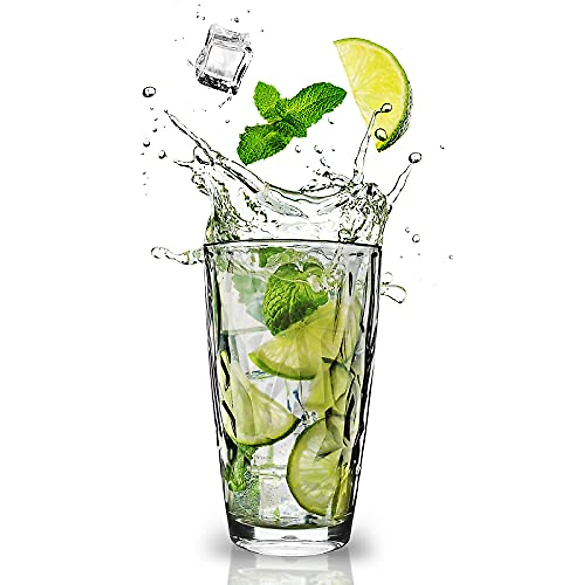 4-Pack Plastic Clear Water Tumblers, 10-ounce Transparent Unbreakable Drinking Glasses, Acrylic Reusable Juice Wine Cups Dishwasher Safe Bathroom Cups Camping Portable Cups, Easy To Storage (Clear)