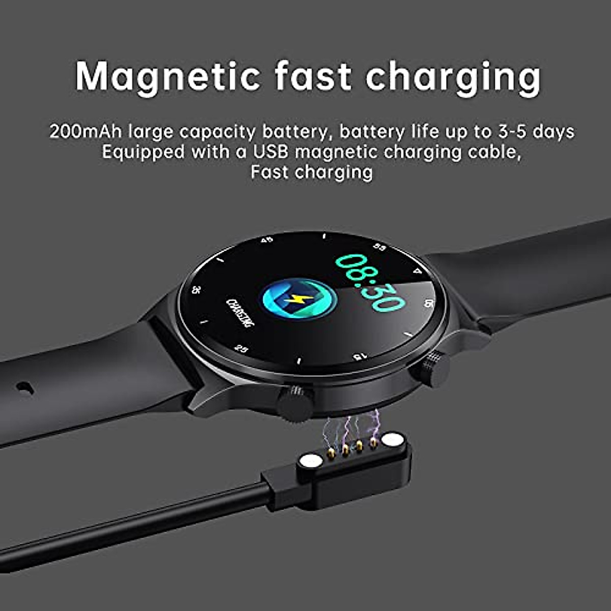 Kimnix Smart Watch, Smartwatch for Men Women IP68 Waterproof Activity Tracker,1.32HD Full Touch Screen Heart Rate Monitor Pedometer Sleep Monitor for Android iOS Phones…