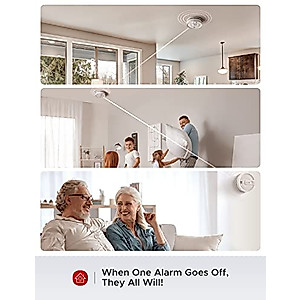 X-Sense Smoke Detector, Wireless Interconnected Fire Alarm with 10-Year Battery Life and Transmission Range of Over 820 ft, SD20-W, Pack of 6