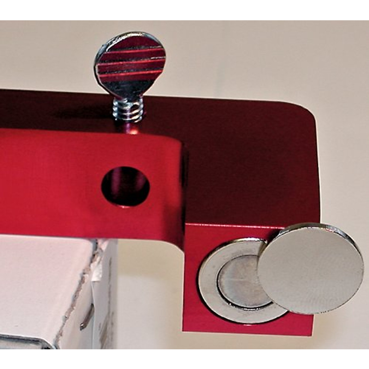 ProForm Deck Bridge, Magnetic, Up to 4-1/2 in Bores, Aluminum, Red Anodized, Each