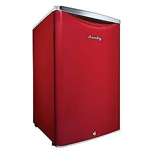 Danby Contemporary Classic DAR044A6LDB 4.4 Retro Fridge in Metallic Red cu. ft. (124 L) Capacity Compact All Refrigerator Featuring Danby’s Patented Design Energy Star Compliant