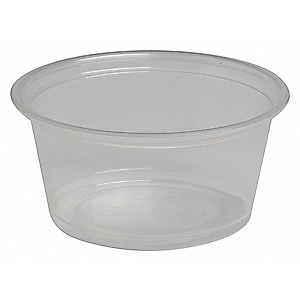 Dixie PP20CLEAR - Portion Cup 2 oz. Plastic Clear PK2400
