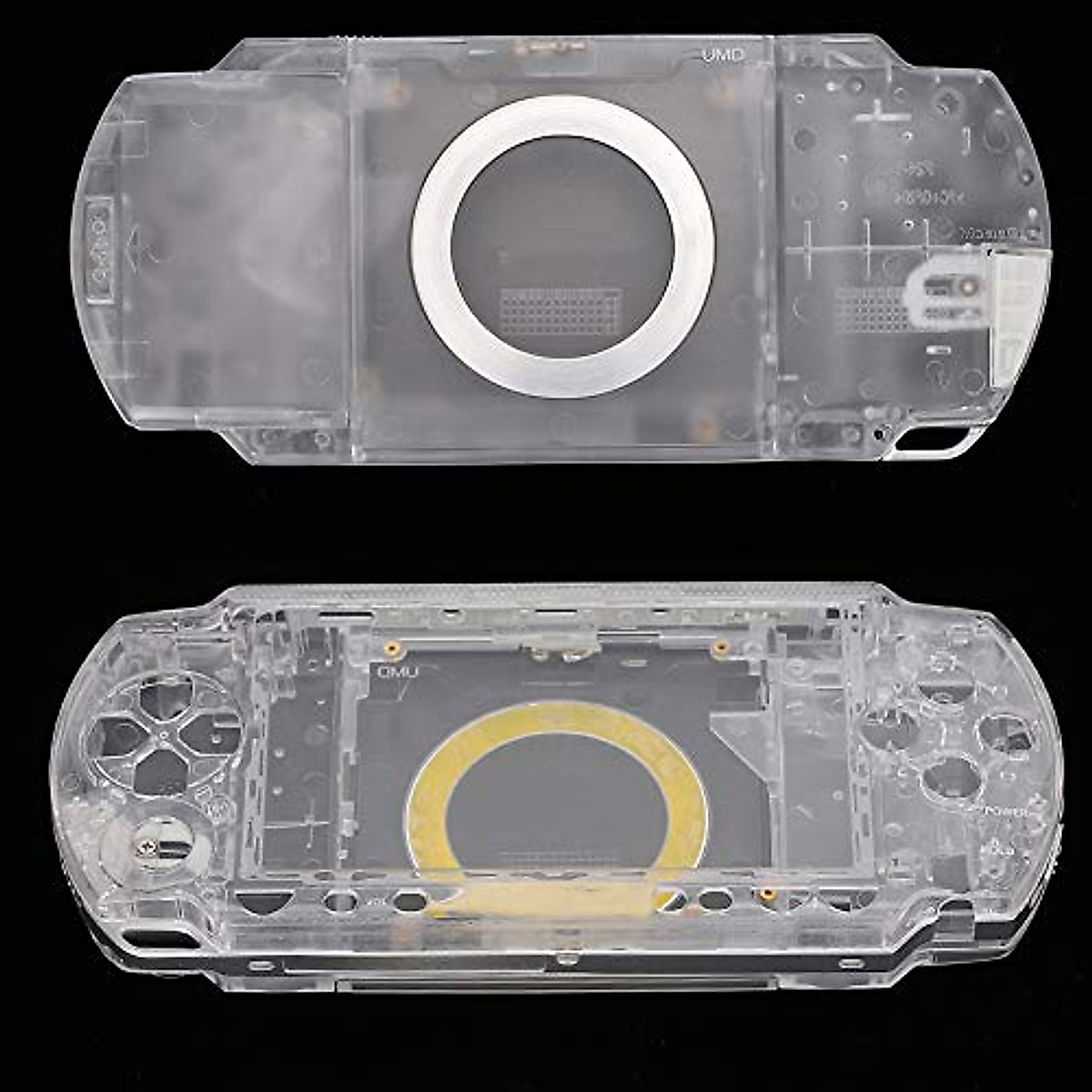 01 02 015 Console Case, Simple and Compact Game Console Replacement Shell with Screwdriver for Game Accessories(Transparent)