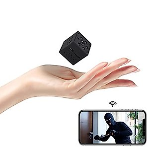 Chanarily Spy Camera, 4K HD Web Camera, Mini Wireless Cam, Small WiFi Nanny Camera with Phone App Night Vision Motion Detection Portable Smart Camera for Indoor/Home/Apartment/Office