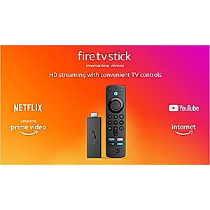 Fire TV Stick (International Version), HD streaming device, Alexa Voice Remote