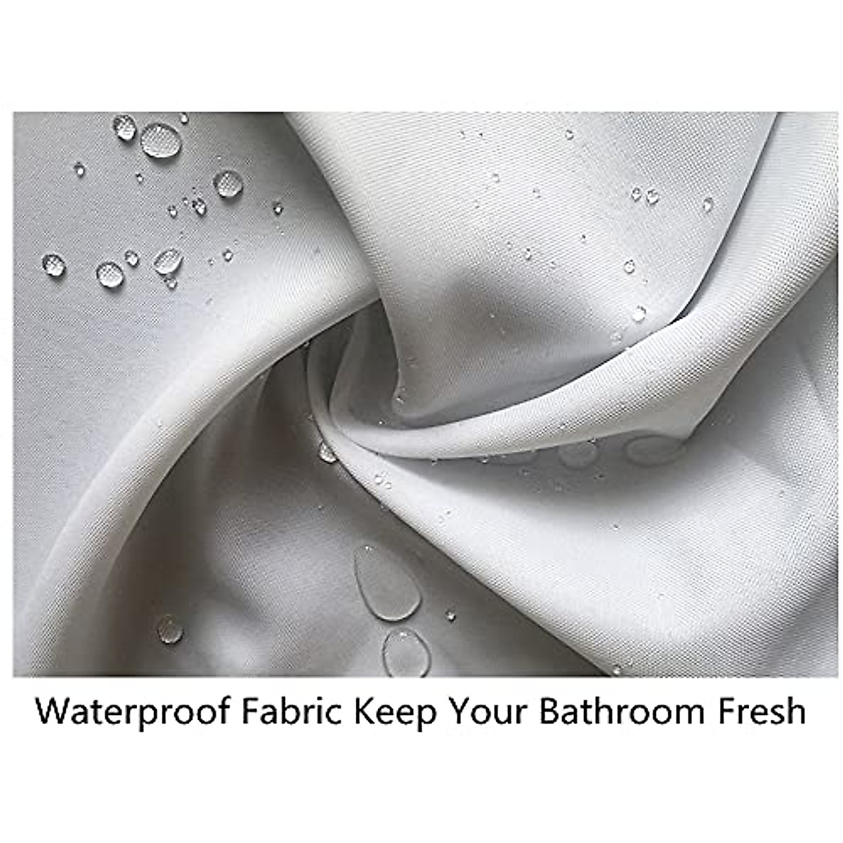 RinRinfam 4Pcs Christmas Shower Curtain Set,Snowman Socks Christmas Trees Curtain with Non-Slip Rug,Toilet Lid Cover,U Shape Mat,Curtain with 12 Hooks Bathroom Decor Sets,Red 72"×72"