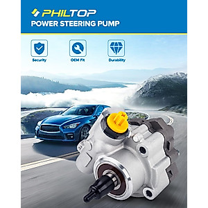 PHILTOP 20-1008 Power Steering Pump Fit For 2003-2010 Ram2500; Ram3500, 2008 Ram1500 Power Steering Pump