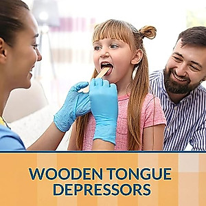 Perfect Stix Tongue Depressors, Non-Sterile, 6", 500 Ct Senior, Pack of 500ct, Brown