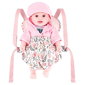 GAGAKU Baby Doll Carrier Doll Accessories Stuffed Animal Plushed Toy Carrier for Dolls – Green (Owl)