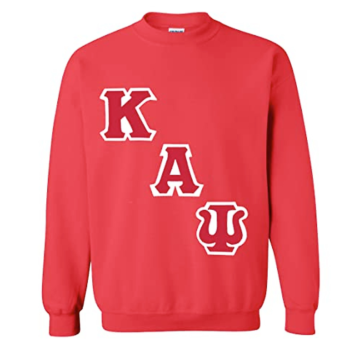 Kappa Alpha Psi Chapter 8 Diagonal Crewneck (as1, Alpha, 3X_l, Regular, Regular, Red)