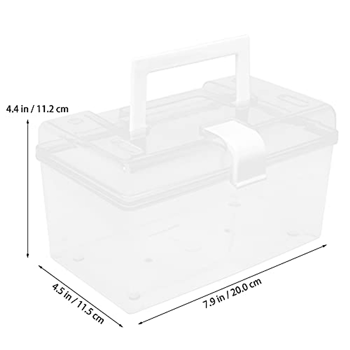 balacoo Plastic Storage Bins with Lids: Clear Latching Box, Plastic Storage Bin with Handle, Storage Bin Tote Organizing Container