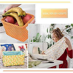 Aubliss 8pcs Fat Quarter Fabric Bundles (100% Cotton - 20‘’ x 20‘’ / 50cm x 50cm) Quilting Cotton Craft Fabric Pre-Cut Squares Sheets for Patchwork Sewing Quilting Crafting