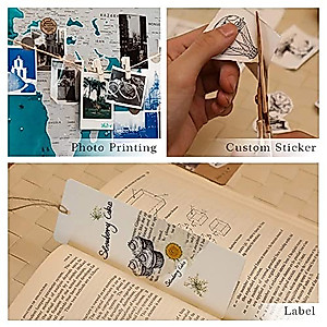 Phomemo M02S 300dpi Mini Portable Bluetooth Pocket Printer Wireless for Travel, Photo Picture Planner Handy Small Label Maker, Thermal Mobile Printer, Sticker Maker Machine