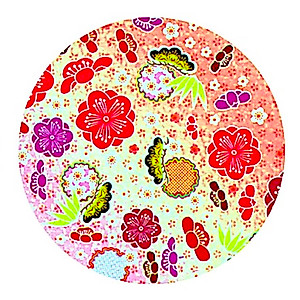 KUDOS.JP Envelope Seals Japanese Pattern Round Stickers - Gift Packing Decorative Label 48 Pcs (Cherry Blossoms)