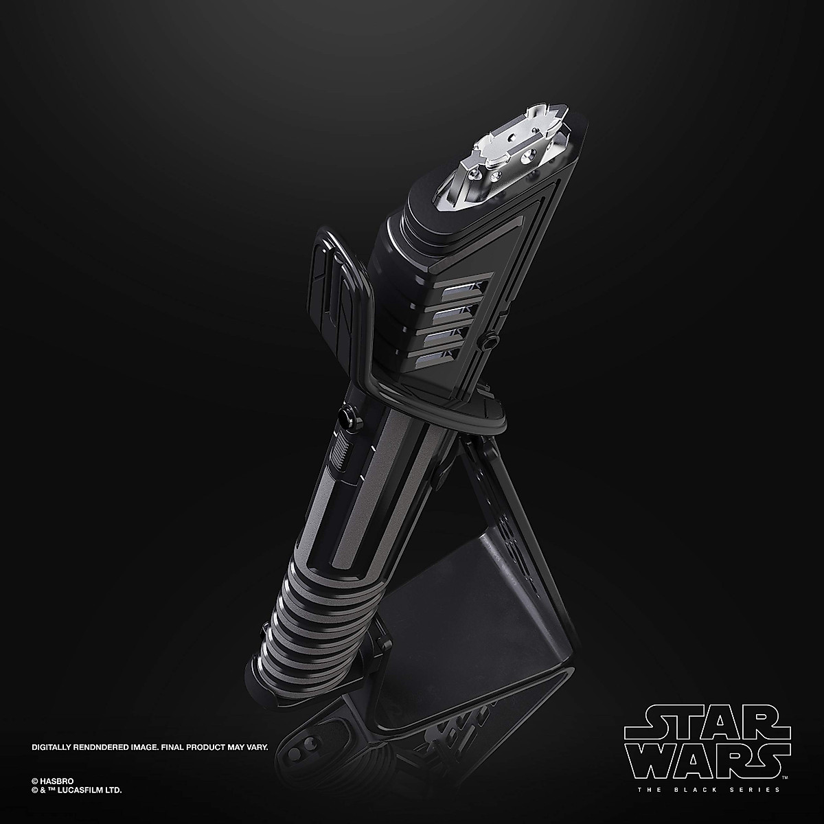 STAR WARS The Black Series Mandalorian Darksaber Force FX Elite Lightsaber with Advanced LEDs, Sound Effects, Adult Collectible Roleplay