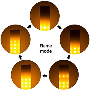 6-Pack G4 LED Flame Effect Light Bulb 3W DC 12V 220 Lumen ,Flame Light Bulbs , Fire Light Bulb,Flicker LED Flaming Bulb
