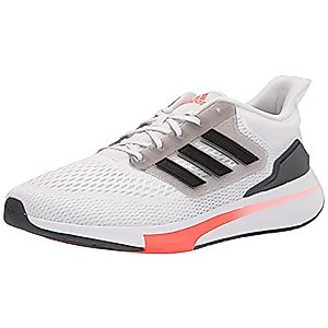 adidas Men's EQ21 Trail Running Shoe, White/Black/Grey, 10