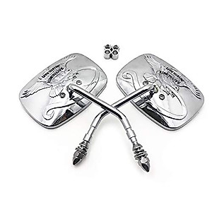 SMT-RearView Mirrors Compatible With H-D street sports chopper cruiser Eagle Spirit Live to Ride Motorcycle [B00WJLZUL2]