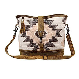 Myra Bag Entice Shoulder Bag Upcycled Canvas, Rug & Leather S-2642