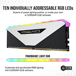CORSAIR Vengeance RGB RT 64GB (2x32GB) DDR4 3200 (PC4-25600) C16 1.35V Desktop Memory
