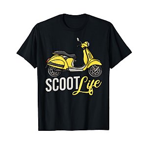 Scoot Life Moped Scooter Motor Rider T-Shirt