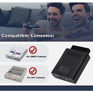 BITFUNX RetroScaler Wireless Bluetooth Adapter for SNES/SFC, Compatible with PS3/PS4/PS5, Xbox One S, Series X/S, Switch Pro, Video Game Console Converter