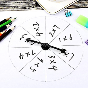 Trounistro 30 Pack Transparent Spinners Math Game Spinner with Rotating Arrow for Party School Home Using