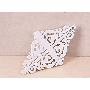 White Creative Wall Decoration Shelf Carved Decorative Frame Clapboard Shelf Bracket