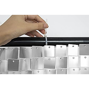 Shimmer Backdrop Sequin Wall Panel Backdrop Silver Sequins for Birthday, Anniversary Wedding Engagement Party Decoration (24Pcs)