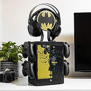Numskull Official Batman Gaming Locker, Controller Holder, Headset Stand for PS5, Xbox Series X S, Nintendo Switch - Official Batman Merchandise