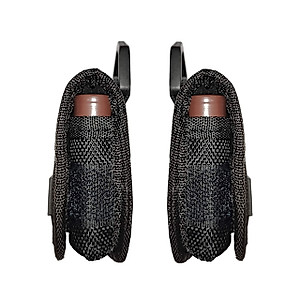 2 Pcs of Aplus Nylon Carrying Case Pouch Holder Bag Storage Organizer for 4 x 18650 Battery with Belt Holster (Batteries NOT Included)