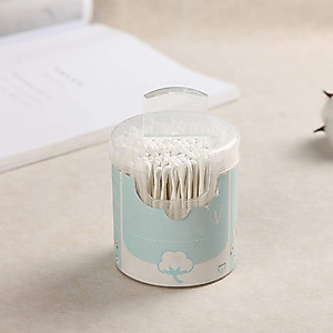 PandaHome, Ear Wax Removal Cotton Swabs, Pets or Babies or Adults Ear Pick Cleaner Tool Small Q Tips, Double Precision Tips with Paper Stick (250 ct with Ear Spoon)