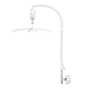 HLEEDUO 26 in Crib Mobile arm,Crib Mobile Motor can Adjustable Volume，Baby Mobile with 3 moeds(Rotating&Music,Rotating only,Music only),Music Box Play 12 lullabies，Mobile arm for Crib