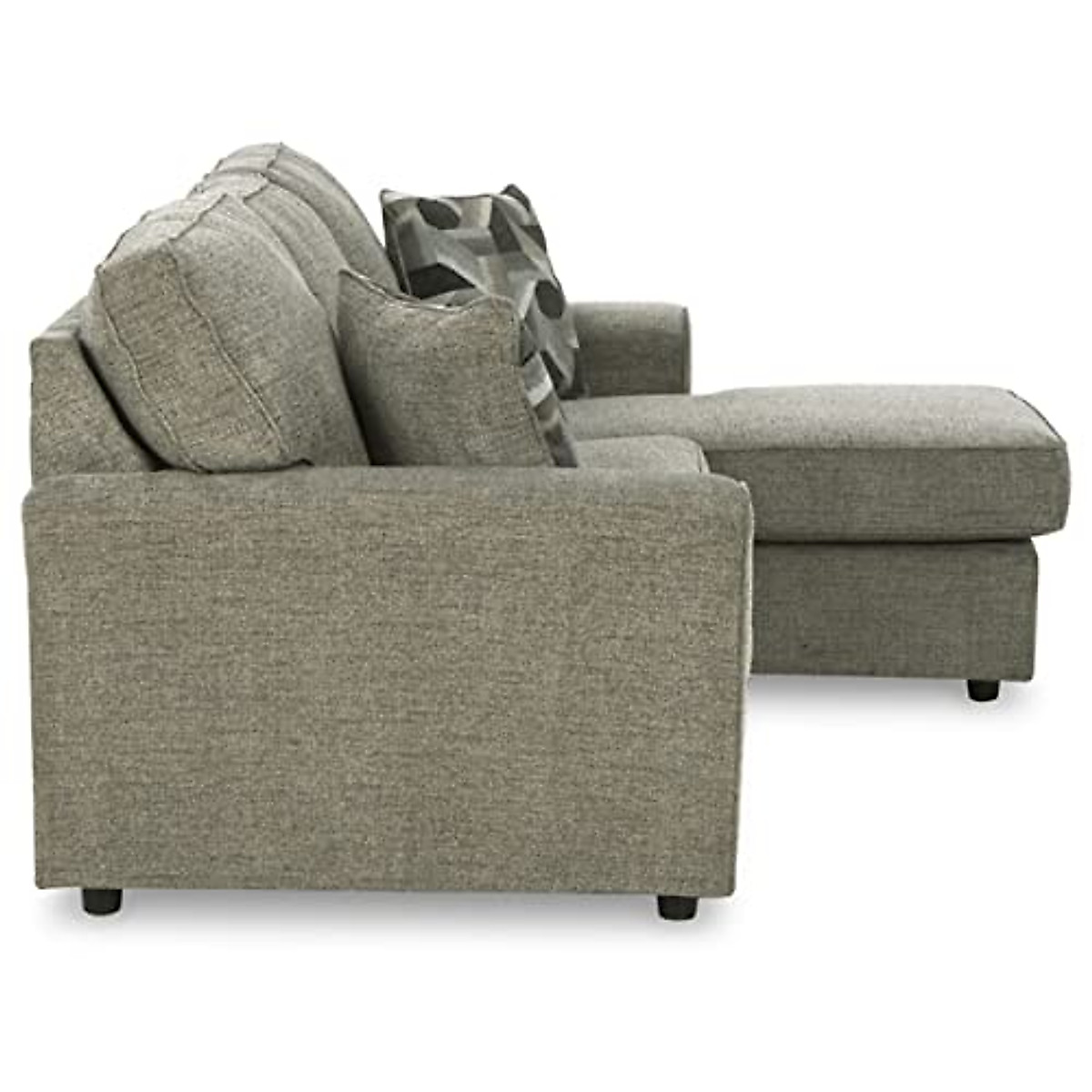 Signature Design by Ashley Cascilla Casual Sofa Chaise, Light Gray