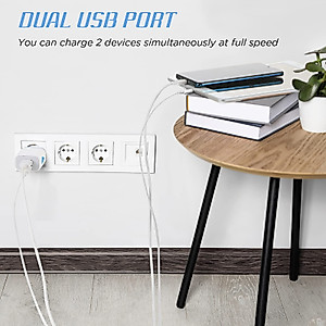 Xuhal 12 Pcs Fast USB Wall Charger USB Charging Block Bulk USB Charger Adapter Plug Cube 2.1A USB Wall Charger Replacement for Most Smartphones and Tablets, Colorful(Water Drop Style)