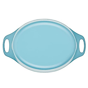 Rachael Ray NITRO Cast Iron Dutch Oven, 6.5 Quart, Agave Blue