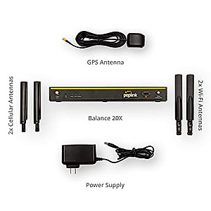 Peplink Balance 20X [CAT-4] | Futureproof Gigabit Dual WAN Router | LTE-A FlexModule Mini upgradable | Inclusive 1 Year PrimeCare Warranty | BPL-021X-LTE-US-T-PRM
