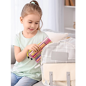 JARLINK 120 Pack Mesh Zipper Pouch, Zipper Pouch bulk in 10 Colors, Multipurpose Travel Zipper Bags for Organizing Makeup Essentials, Travel Accessories, Office, School and Teacher Supplies