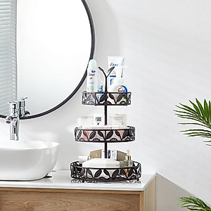 Ouseen 3 Tier Fruit Basket for Kitchen, Fruit Bowl Holder, Detachable Fruit Storage Baskets Stand for Counters Kitchen Countertop Dining Table