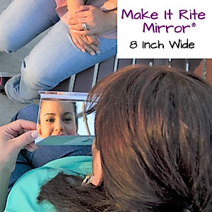 8" Wide 2-Way Make It Rite Mirror for Face Down Vitrectomy Eyesight and Proning Lung Recovery | Easy to Watch TV During Face Down Recovery